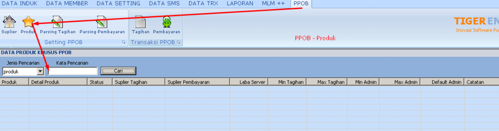 PPOB – Produk – Tutorial Software Pulsa Tiger Engine