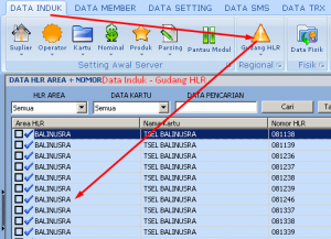 Data Induk – Gudang HLR – Tutorial Software Pulsa Tiger Engine