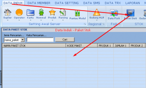 Data Induk – Paket Stok – Tutorial Software Pulsa Tiger Engine
