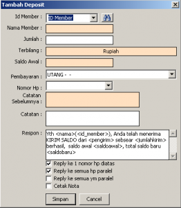 DATA TRX – Deposit – Tutorial Software Pulsa Tiger Engine